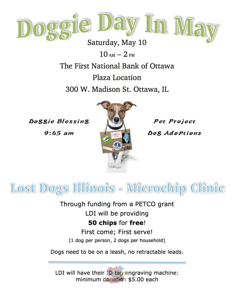 Doggie Day in May Microchip Clinic | Lost Dogs Illinois